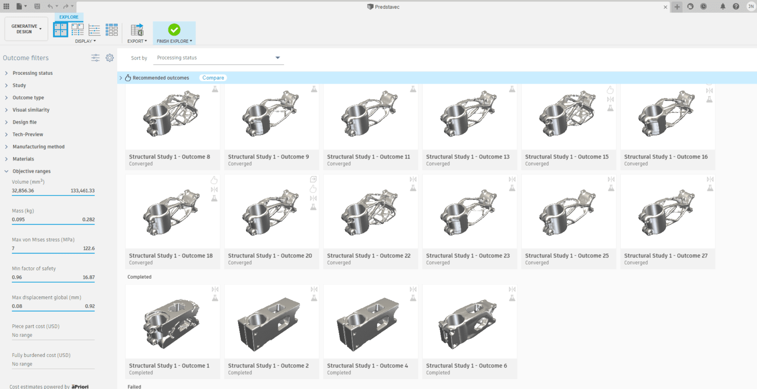 Topological optimization and generative design | ONE3D Topological optimization and generative design | ONE3D